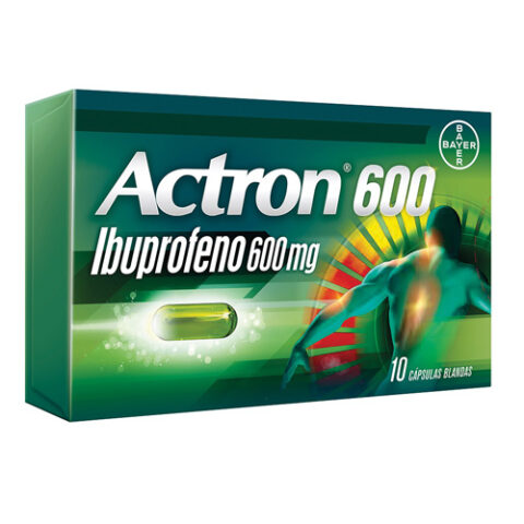 Actron 600Mg X 10 cápsulas blandas (Bayer) - EcoFarmacias