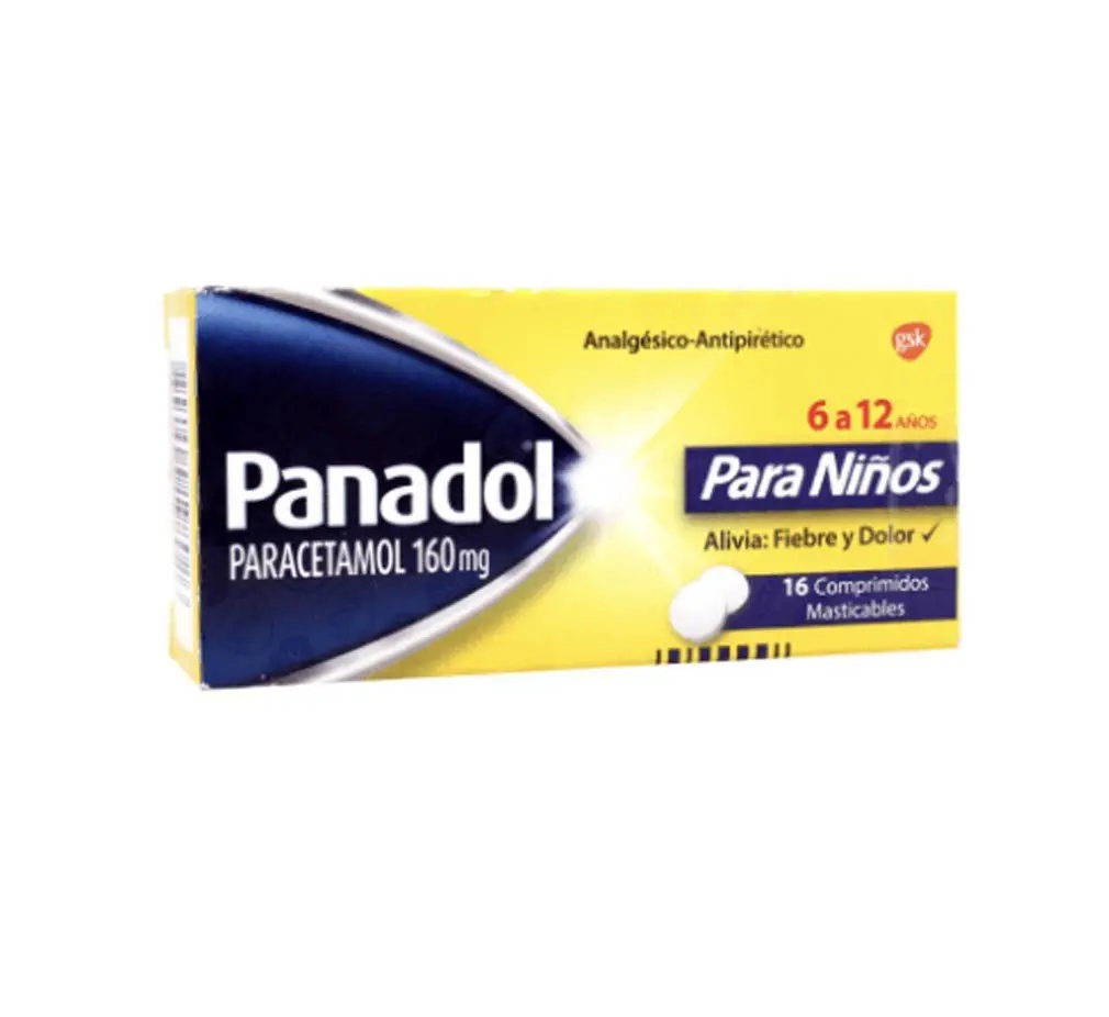 Panadol infantil 160 mg X 16 comprimidos masticables (GSK) - EcoFarmacias