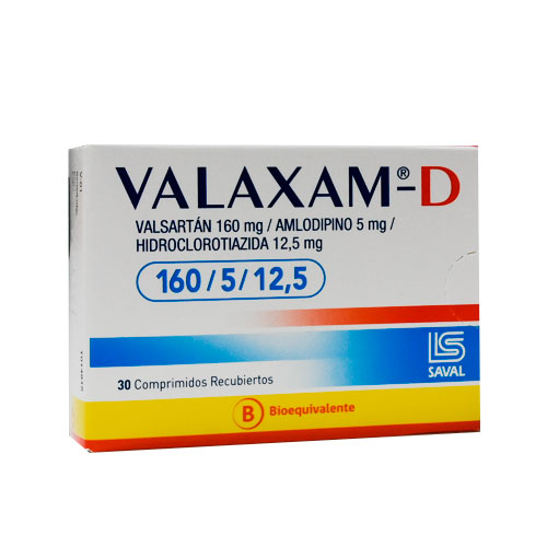 Valaxam-D 160/5/12.5 X 30 comprimidos recubiertos (Saval) - EcoFarmacias
