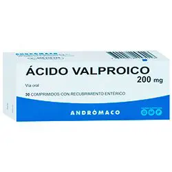 Acido valproico 200 mg x 30 comprimidos con recubrimiento entérico ...