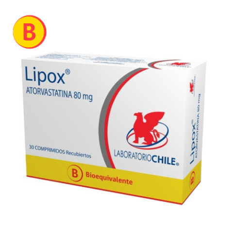 Lipox 80 mg x 30 comprimidos recubiertos (Lab. Chile) - EcoFarmacias