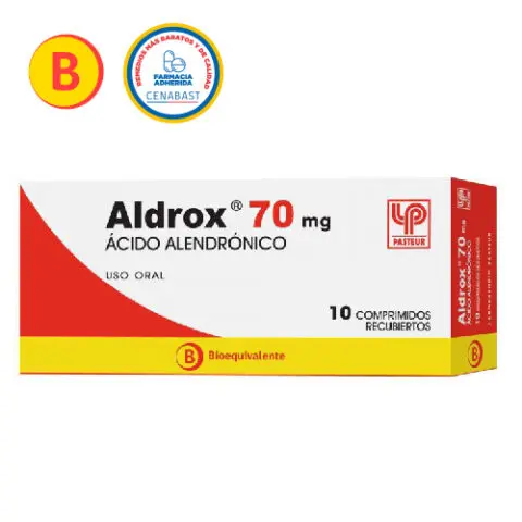 Aldrox 70 Mg Acido Alendrónico 10 Comprimidos Recubiertos (Cenabast ...