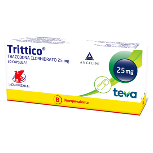 Trittico 25 mg x 20 cápsulas (Lab. Chile Teva) - EcoFarmacias