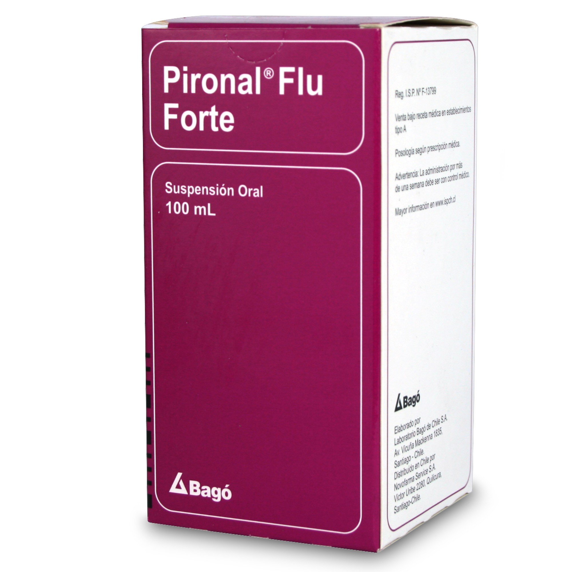 Pironal Flu Forte Jarabe 100 ml (Bago) - EcoFarmacias