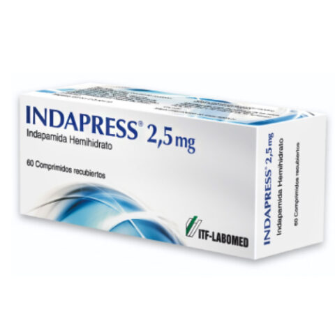 Indapress 2,5mg x 60 comprimidos - EcoFarmacias