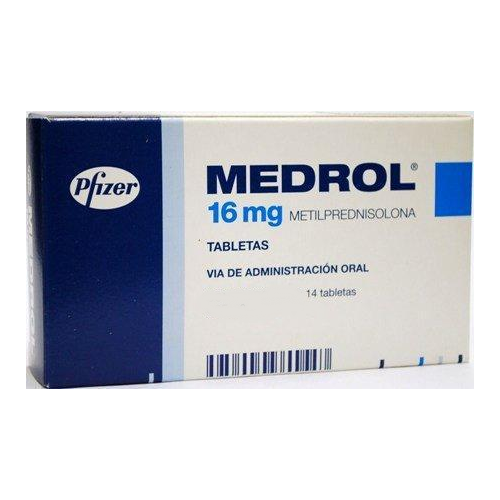 Medrol 16 mg x 14 tabletas | EcoFarmacias