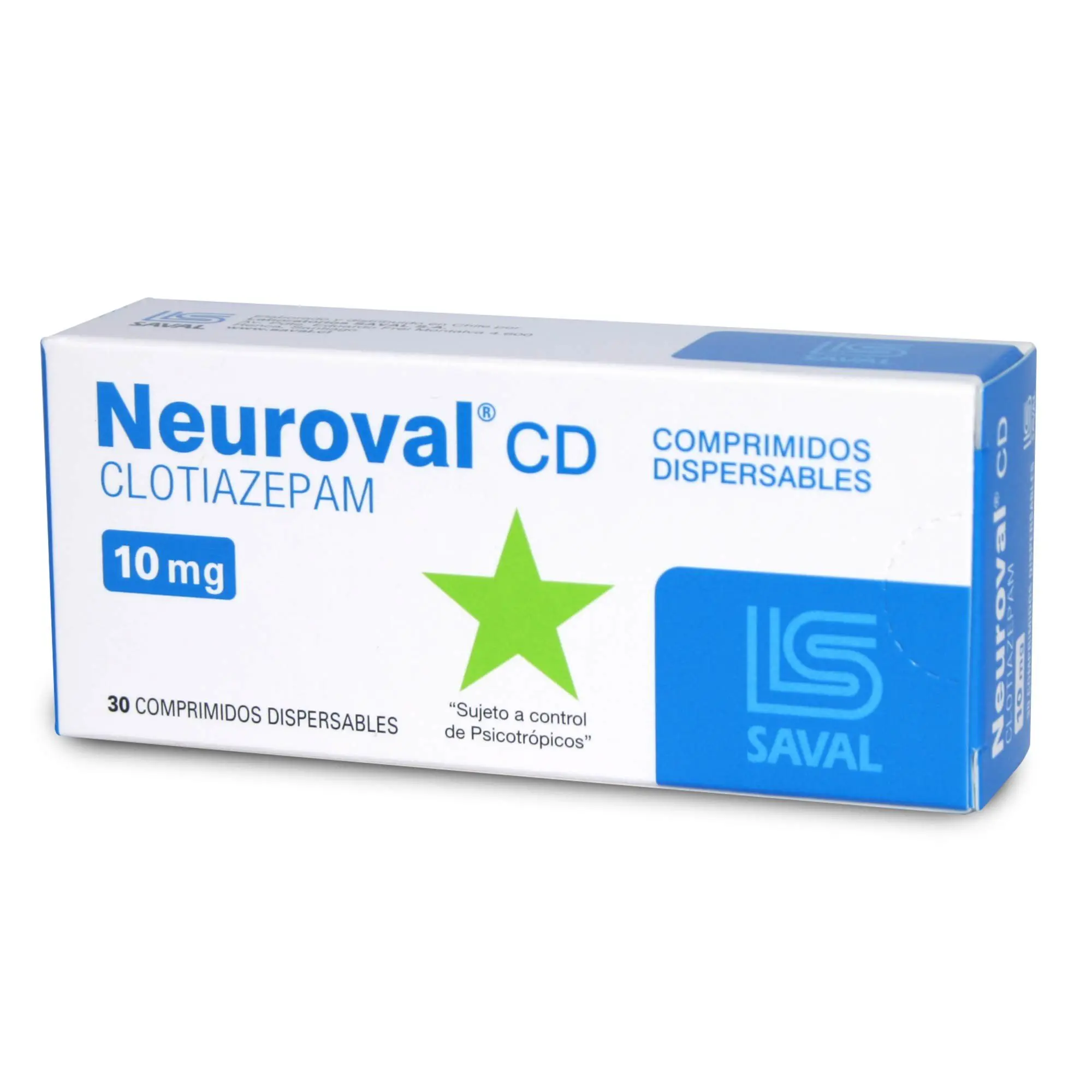 Neuroval CD 10mg x 30 Comprimidos - EcoFarmacias