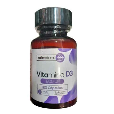 Vitamina D3 800 UI x 120 cápsulas duras Raíz Natural | EcoFarmacias