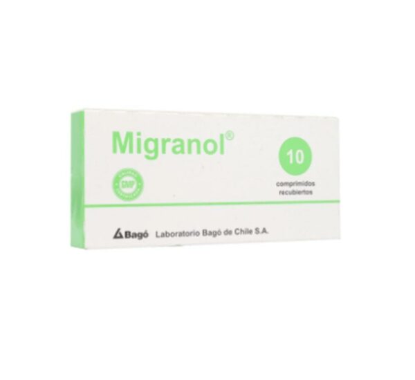 Migranol X 10 comprimidos recubiertos (Bagó) | EcoFarmacias
