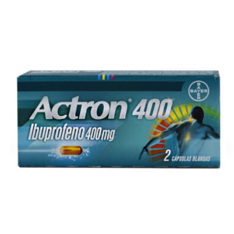 Actron Ibuprofeno 400 mg x 2 Capsulas Blandas - EcoFarmacias
