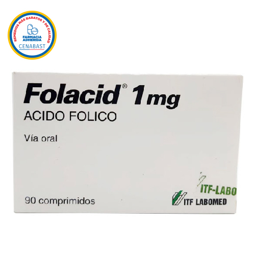 Folacid 1 mg x 90 comprimidos ITF Labomed (Cenabast) - EcoFarmacias