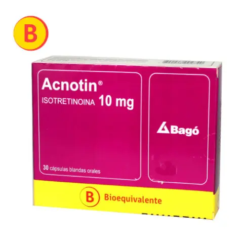 Acnotin 10mg x 30 capsulas orales blandas - EcoFarmacias