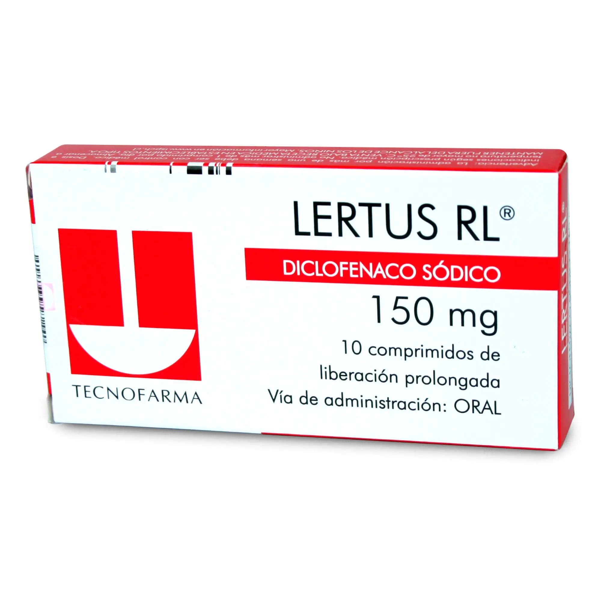 Lertus RL 150mg x 10 comprimidos Liberación Prolongada - EcoFarmacias