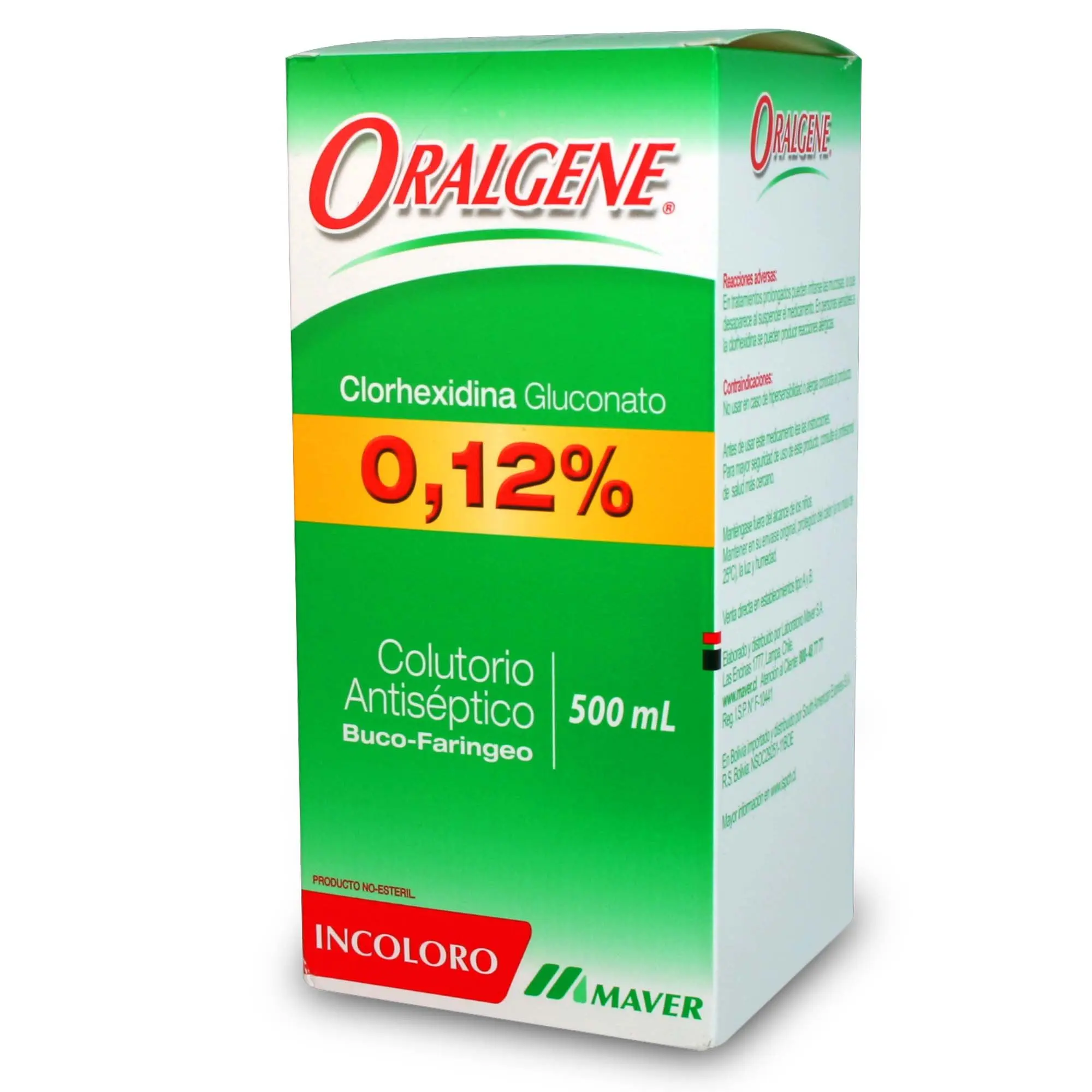 Oralgene Enjuague Bucal 0,12% 500 ml - EcoFarmacias