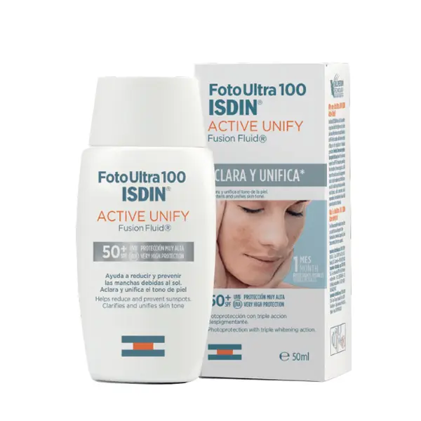 FotoUltra ISDIN Active Unify SPF 50+ (Aclara y Unifica) 50 Ml ...