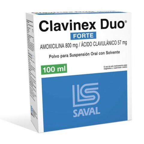 Clavinex Duo Forte Amoxicilina 800 Mg / Acido Clavulánico 57 mg 100 ml ...