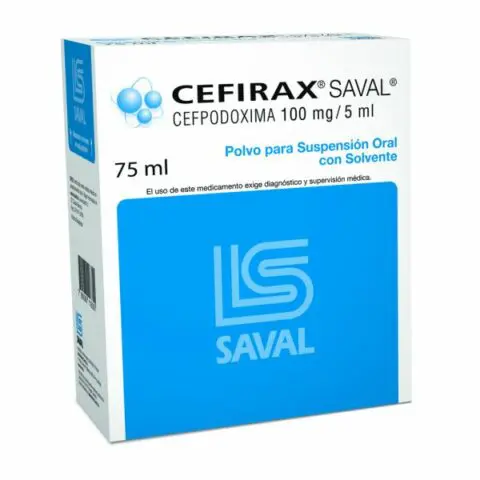 Cefirax Saval Cefpodoxima 100 mg/5Ml 75Ml - EcoFarmacias
