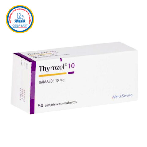 Thyrozol 10mg x 50 comprimidos recubiertos (Merck) (Cenabast ...