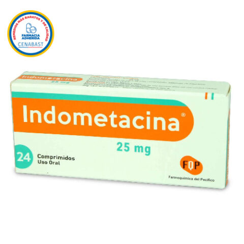 Indometacina 25 Mg x 24 Comprimidos | EcoFarmacias