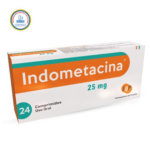 Indometacina 25 mg x 24 Comprimidos - EcoFarmacias