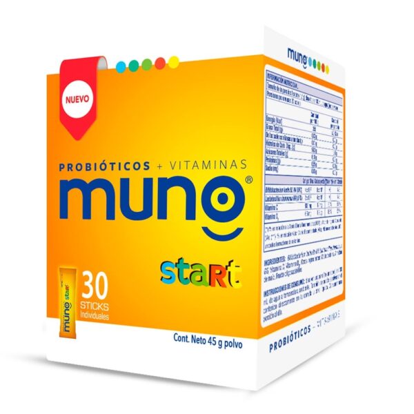Muno Start Probióticos + Vitaminas 30 Sachet - EcoFarmacias