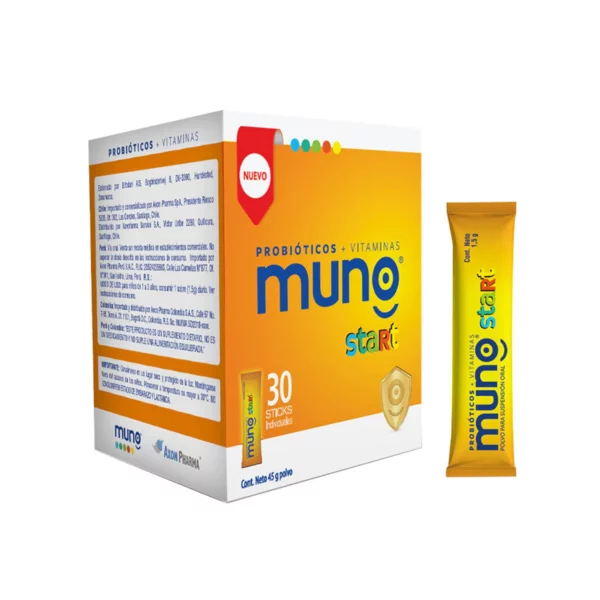Muno Start Probióticos + Vitaminas 30 Sachet - EcoFarmacias