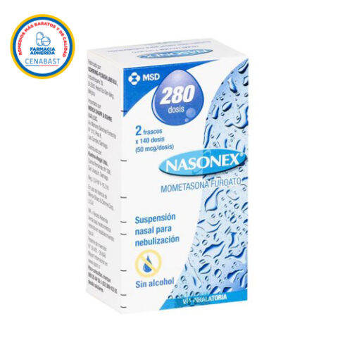 Nasonex Suspensión Nasal para Nebulización 50 mcg / dosis x 280 dosis ...