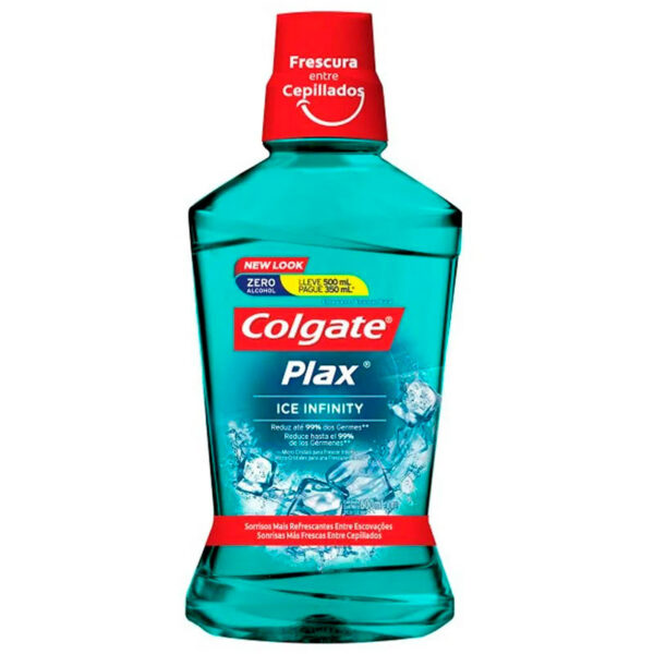 Colgate Enjuague Bucal Plax Ice Infinity 500ml - EcoFarmacias