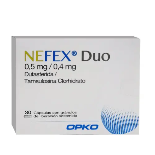 Nefex Duo 0,5 mg/0,4 mg x 30 Cápsulas Con Gránulos De Liberación ...