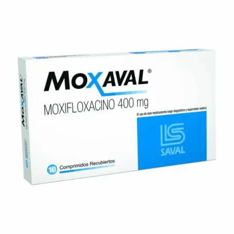 Moxaval Moxifloxacino 400 Mg x 10 Comprimidos (Saval) - EcoFarmacias