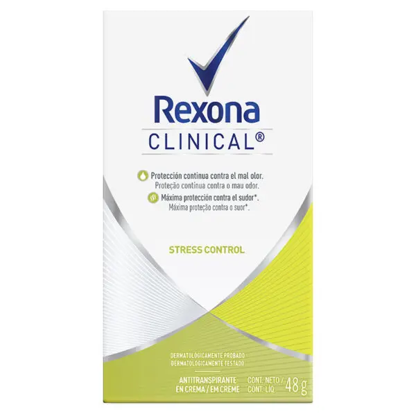 Rexona Clinical Stress Control 96 h 48 Gr - EcoFarmacias