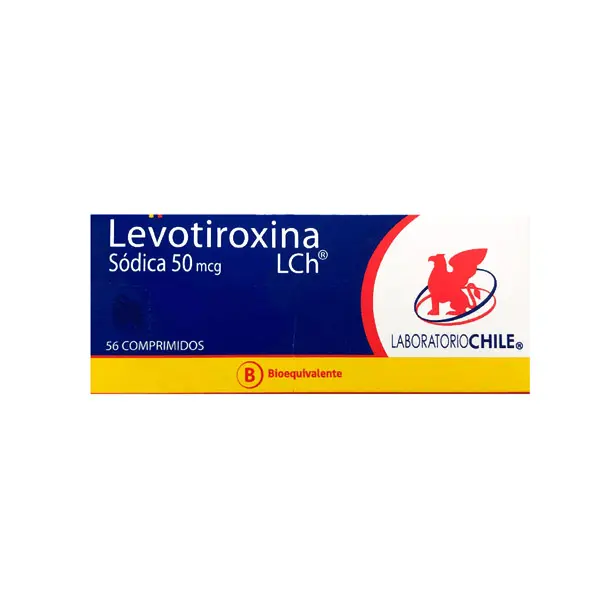 Levotiroxina Sódica 50 mcg x 56 Comprimidos | EcoFarmacias