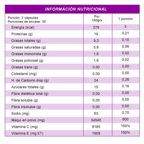 Maqui x 60 Comprimidos N7 - EcoFarmacias