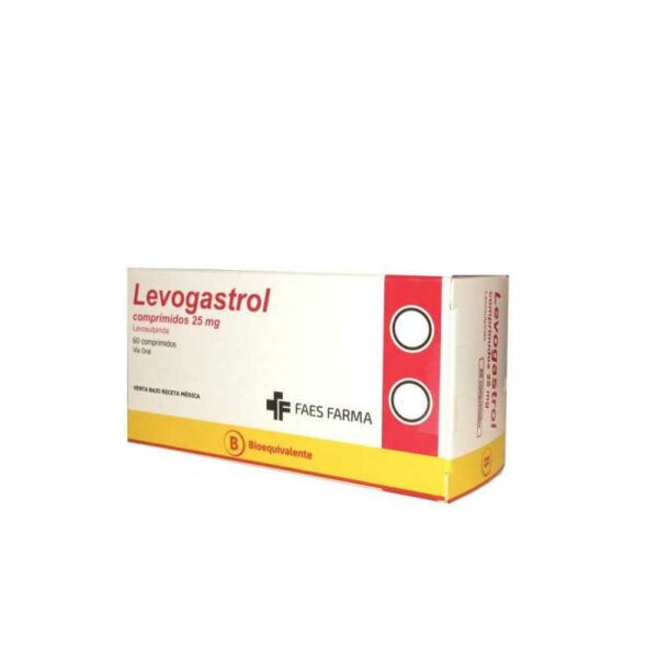 Levogastrol Levosulpirida 25 mg x 60 Comprimidos (Cenabast) - EcoFarmacias