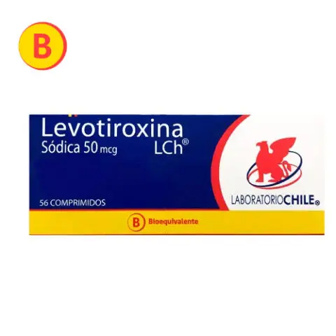 Levotiroxina Sódica 50 mcg x 56 Comprimidos - EcoFarmacias