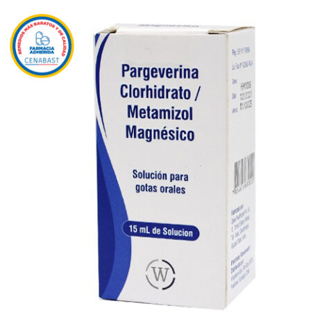 Pargeverina Clorhidrato / Metamizol Magnesico 15 Ml - EcoFarmacias