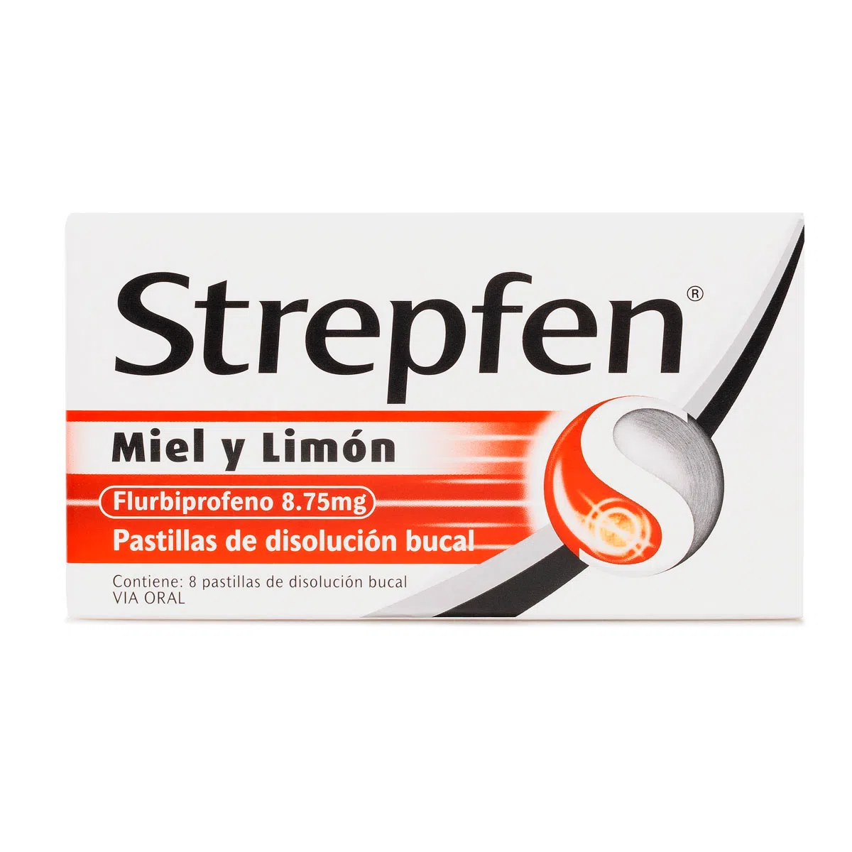 Strepfen Miel y Limon 8 Pastillas de Disolución Bucal - EcoFarmacias
