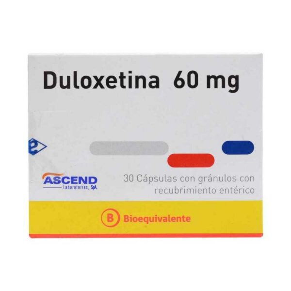 Duloxetina 60 mg x 30 Capsulas (Ascend) - EcoFarmacias