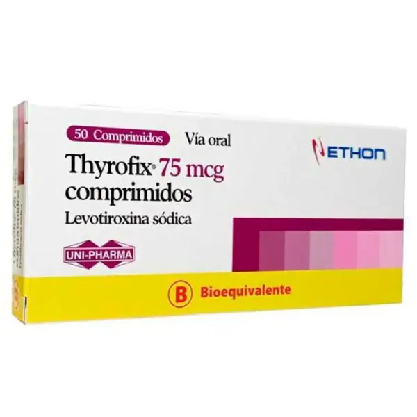 Thyrofix 75 mcg x 50 comprimidos (Ethon) - EcoFarmacias