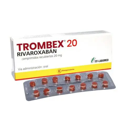 Trombex Rivaroxaban 20 mg x 56 Comprimidos Recubiertos (Cenabast ...