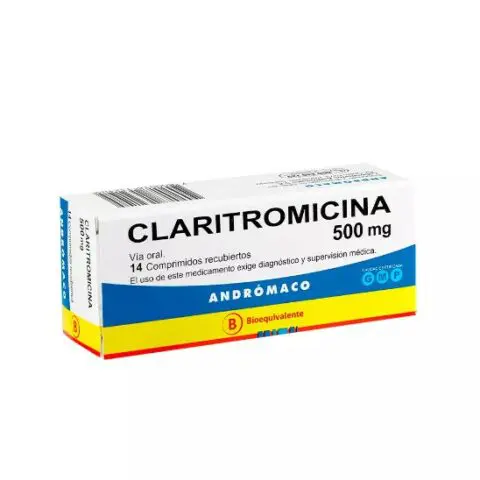 Claritromicina 500 mg x 14 Comprimidos Recubiertos - EcoFarmacias