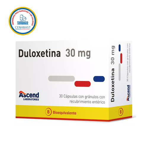 Duloxetina 30mg x 30 Cápsulas (Cenabast) - EcoFarmacias
