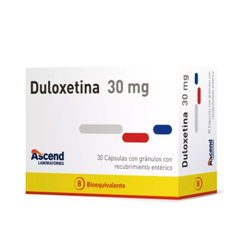 Duloxetina 30 mg x 30 Comprimidos (Ascend) - EcoFarmacias
