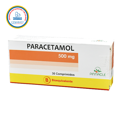 Paracetamol 500mg X 30 Comprimidos (Pinnacle) Cenabast - EcoFarmacias