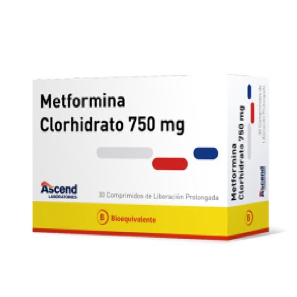 Metformina 750 mg x 30 Comprimidos de Liberación Prolongada (Cenabast ...
