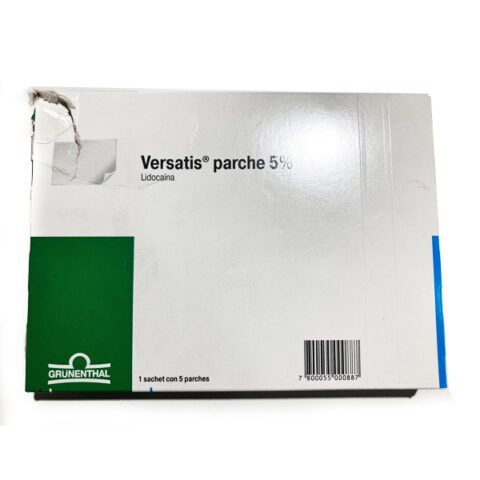 Versatis 1 sachet por 5 parches 5% DESCUENTO caja dañada - EcoFarmacias