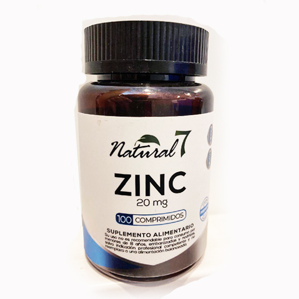 Zinc 20mg x 100 comprimidos N7 - EcoFarmacias