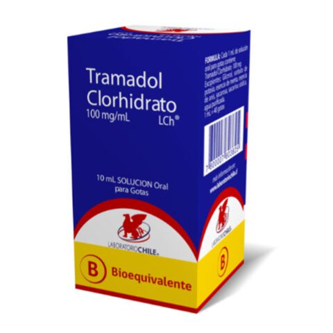 Tramadol 100 mg/ml x 10ml solución oral gotas Chile - EcoFarmacias
