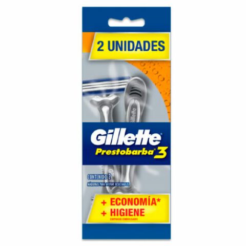 Gillette Prestobarba 3 pack x 2 unidades - EcoFarmacias