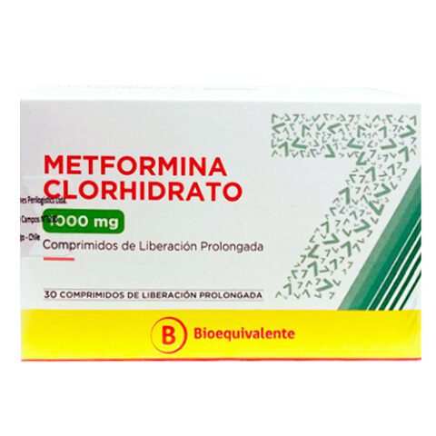Metformina XR 1000mg x 30 comp liberación prolongada Seven Pharma ...
